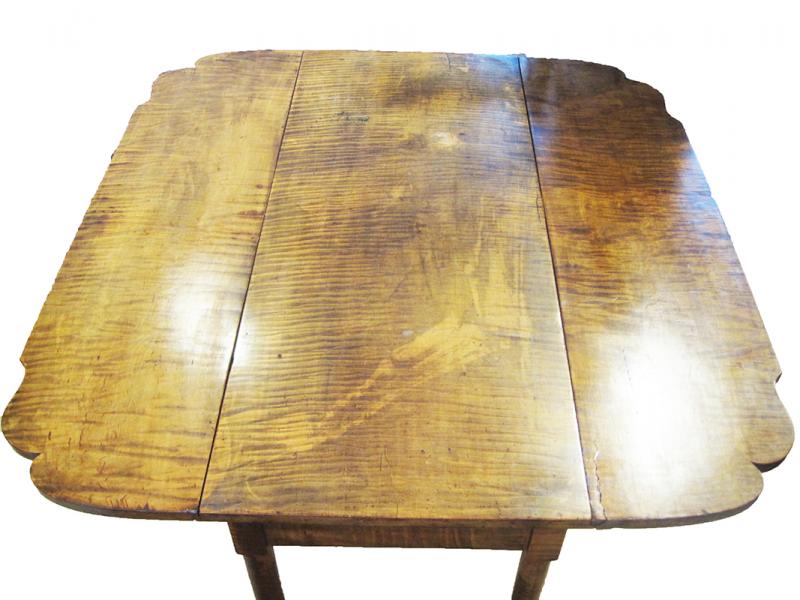 Tiger Maple Drop Leaf Table Linda Rosen Antiques tiger-maple-drop-leaf-table-linda-rosen-antiques